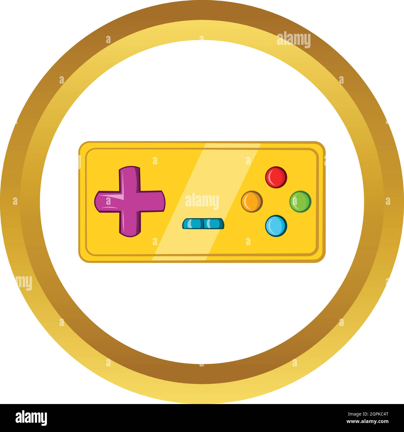 Cartoon joystick controller retro game hi-res stock photography and ...