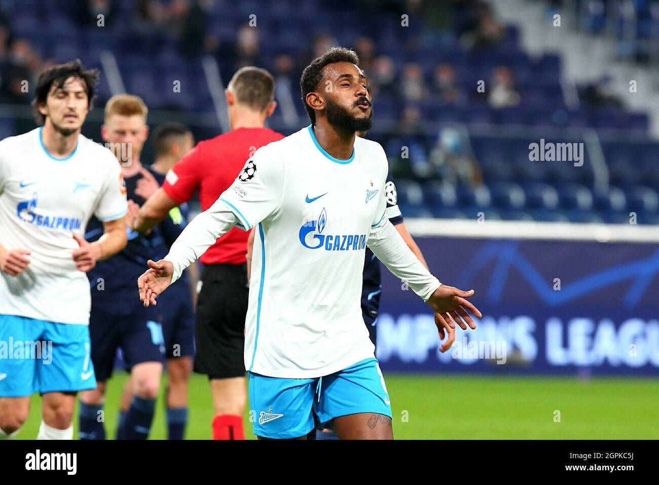 September 29, 2021, Saint Petersburg, Russia. UEFA Champions League ...