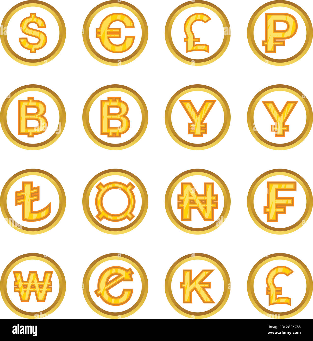 Currency Vector Set Cartoon Style Stock Vector Image And Art Alamy