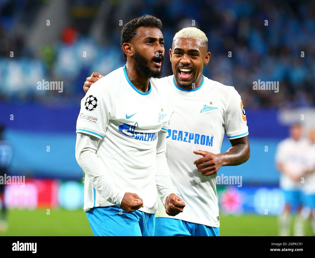 September 29, 2021, Saint Petersburg, Russia. UEFA Champions League ...