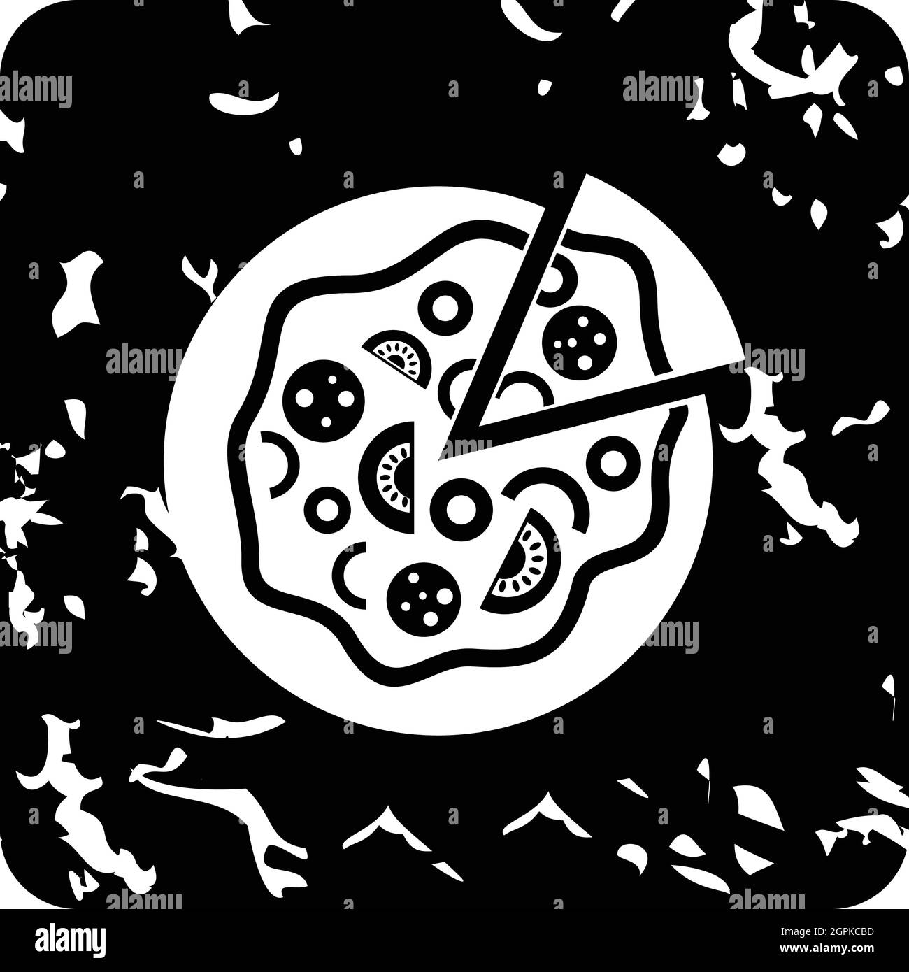 Style pizza Black and White Stock Photos & Images - Alamy