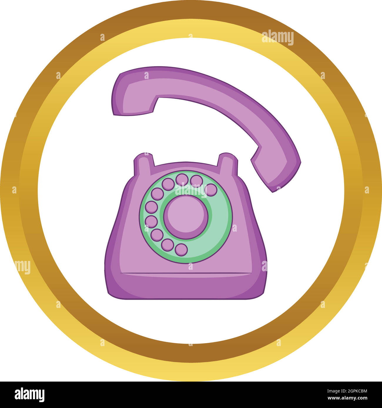 Customer on phone at home Stock Vector Images - Alamy