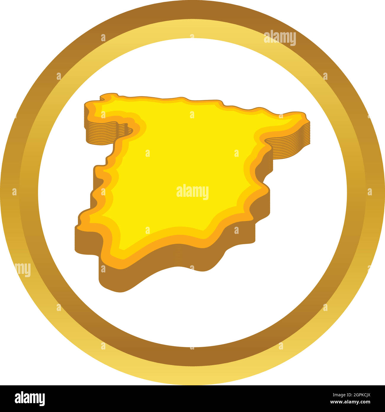 Map of Spain vector icon Stock Vector Image & Art - Alamy