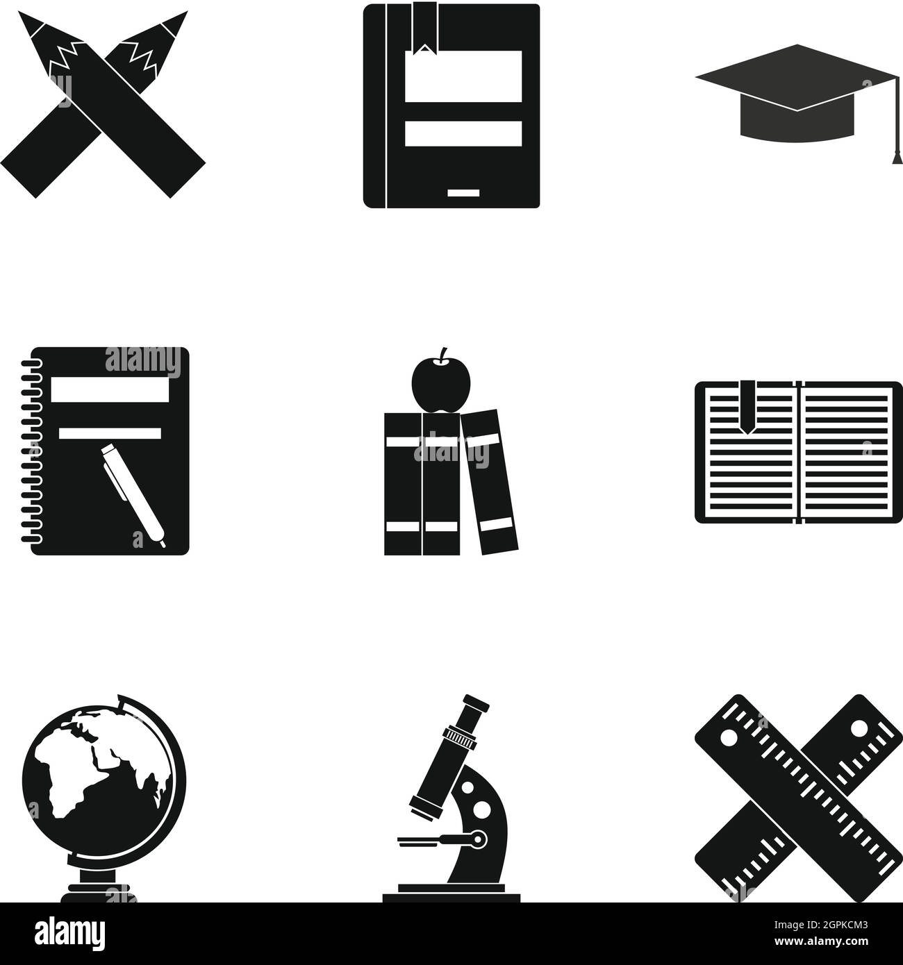 Children education icons set, simple style Stock Vector Image & Art - Alamy