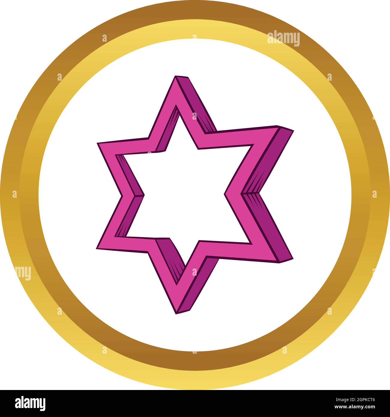 Cartoon star icon button hi-res stock photography and images - Alamy