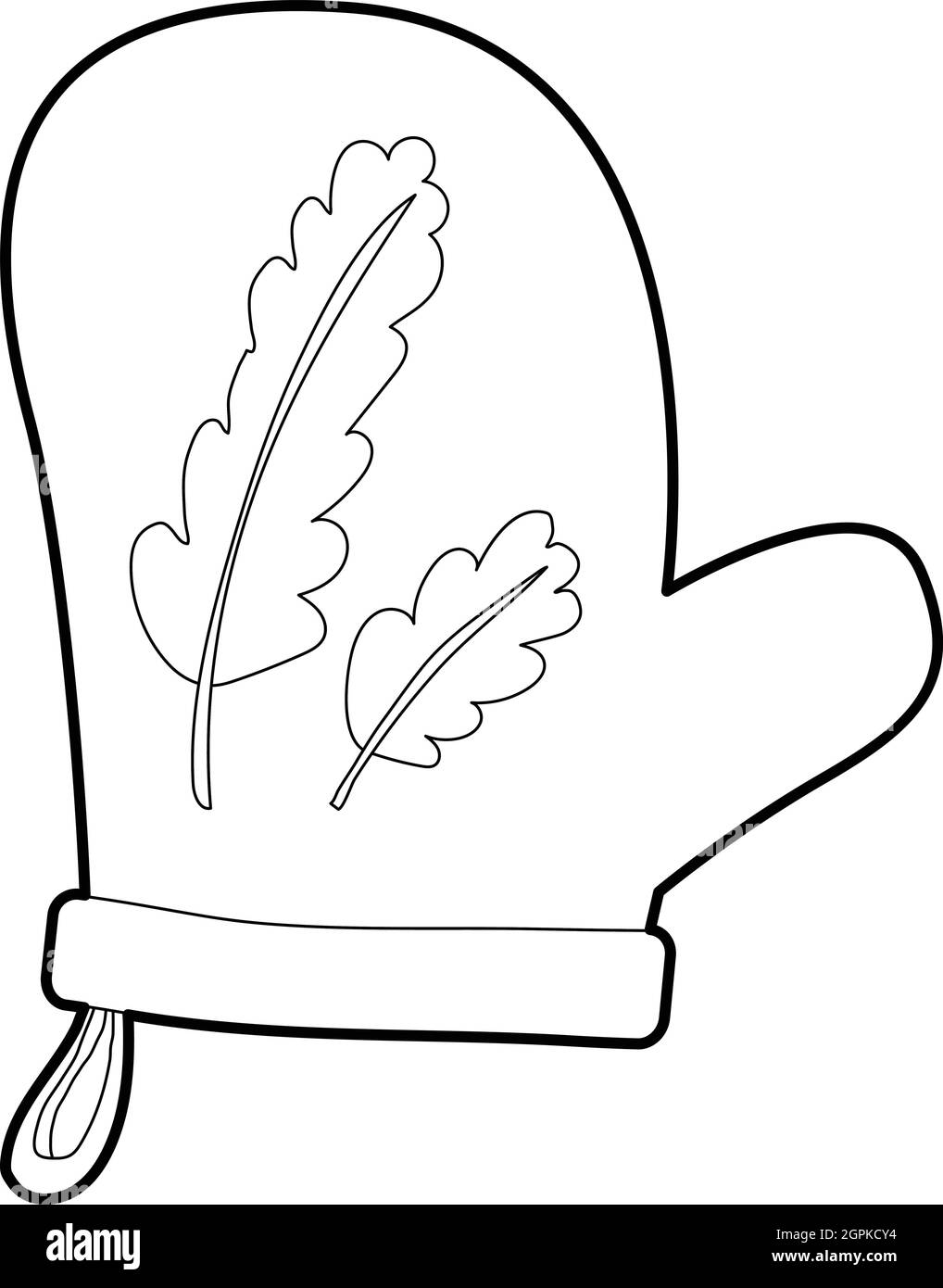Christmas warm mitten Stock Vector Images - Alamy