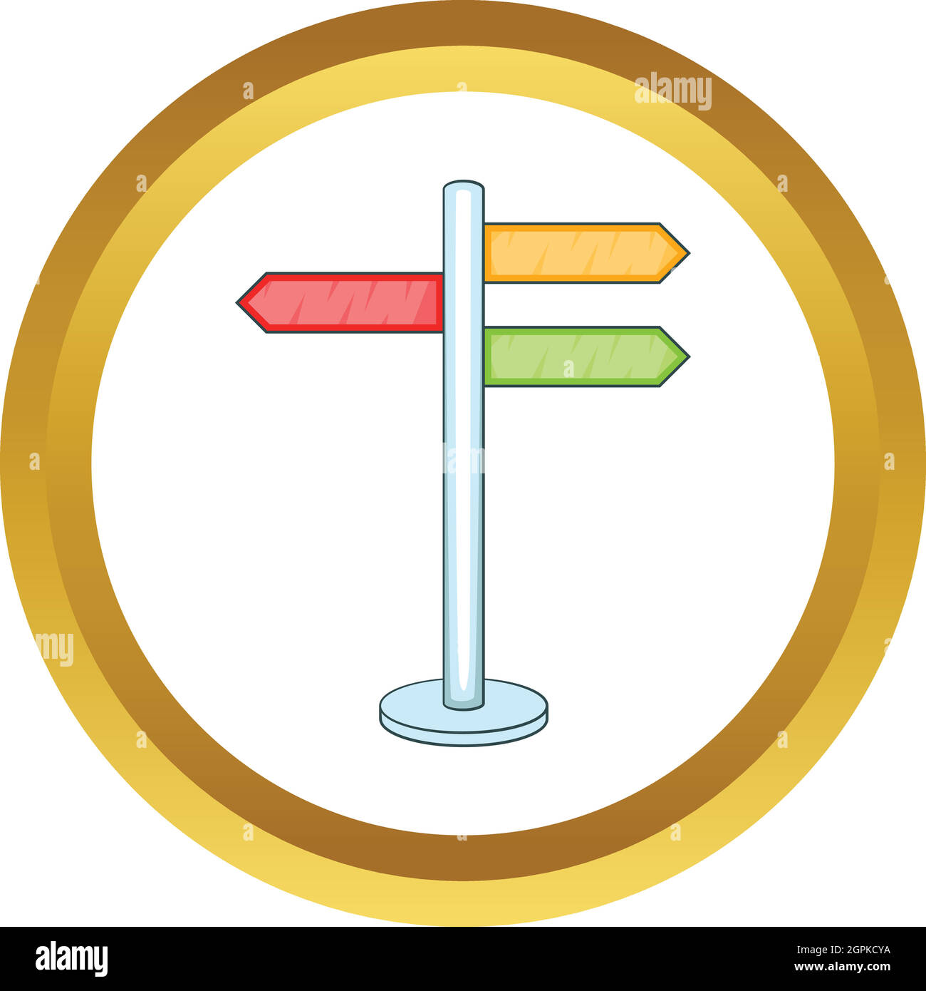 Direction signs vector icon Stock Vector Image & Art - Alamy