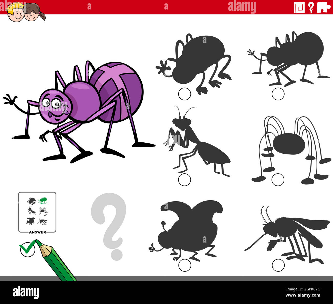 Cartoon spider hi-res stock photography and images - Alamy