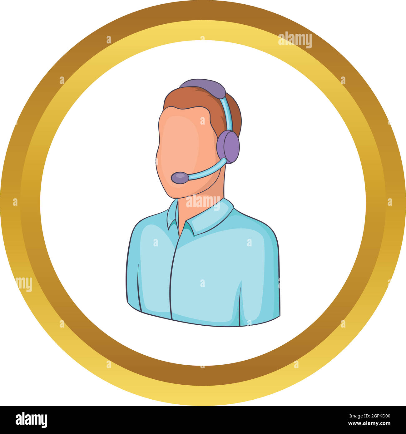 Man operator vector icon Stock Vector Image & Art - Alamy
