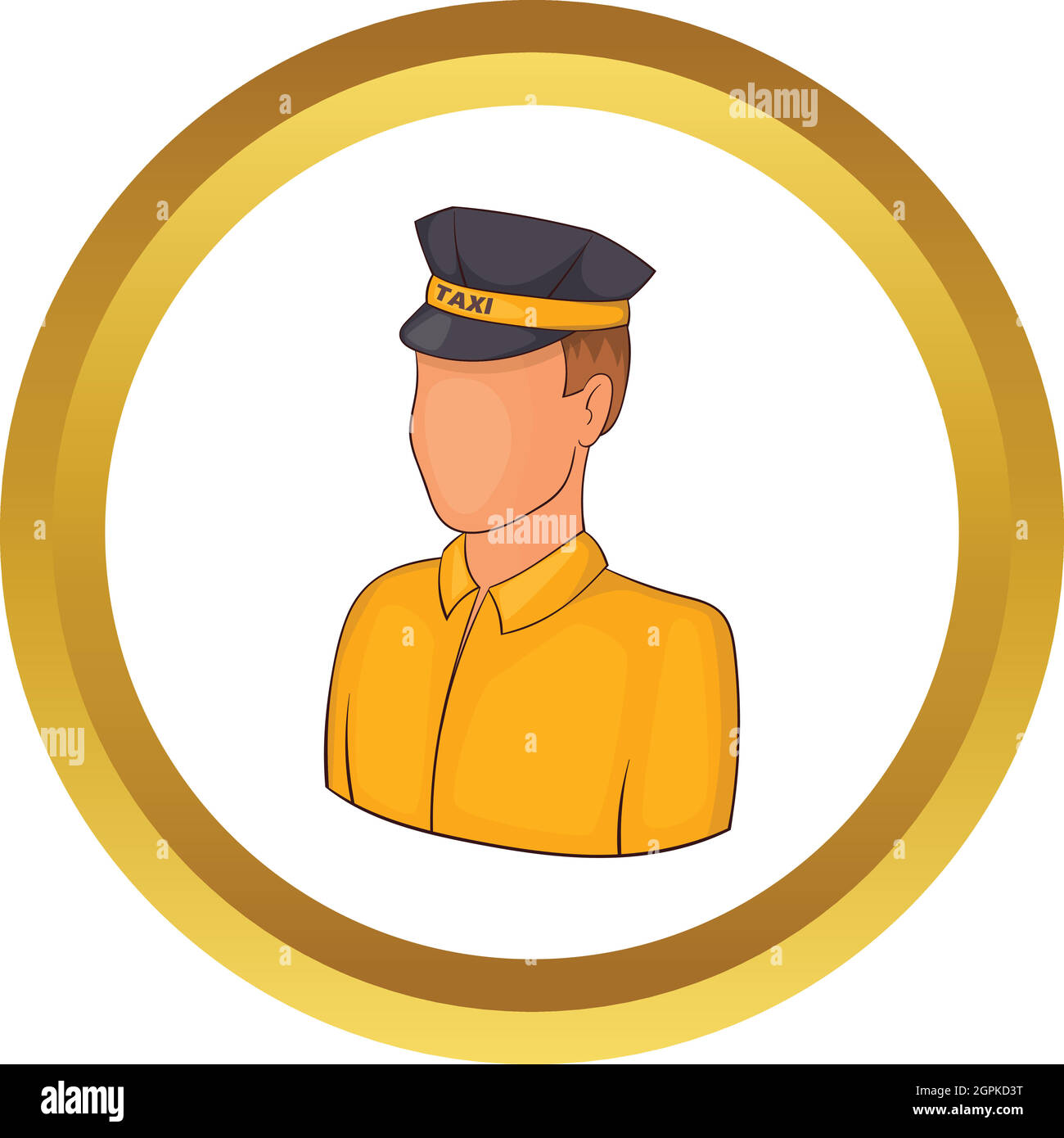 Taxi driver vector icon Stock Vector Image & Art - Alamy