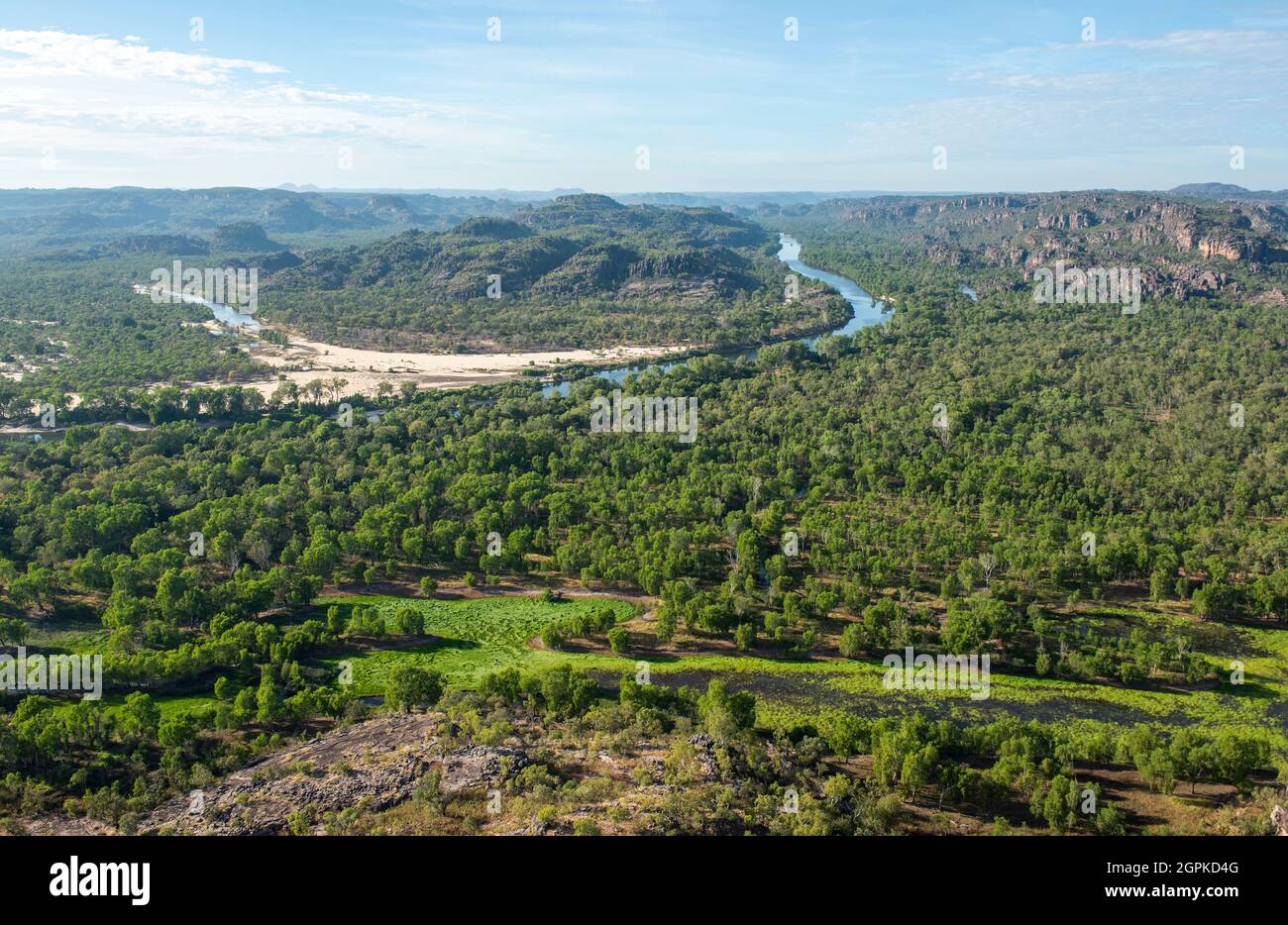 Kakadu National Park ,Northern Territory, Australia. Aerial view of Arnham land and the east ...