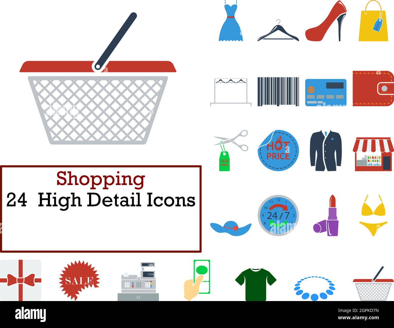 Shopping Icon Set Stock Vector Image & Art - Alamy