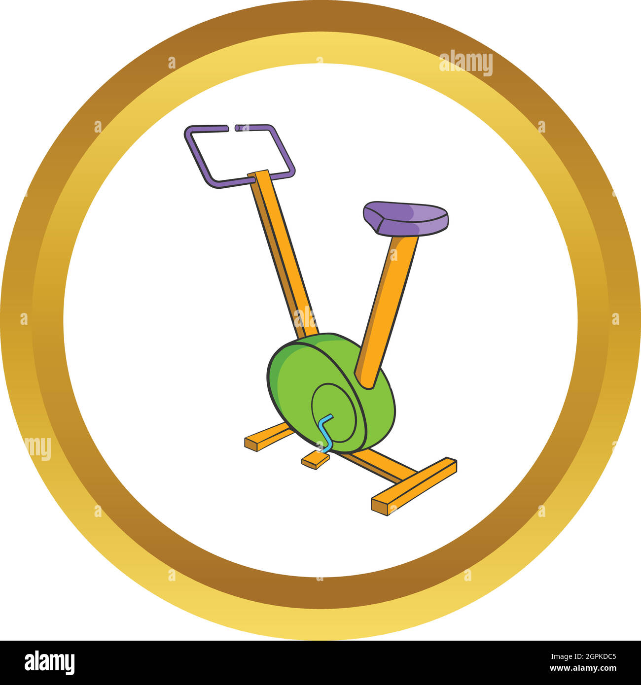 Fitness bike vector icon Stock Vector Image & Art - Alamy