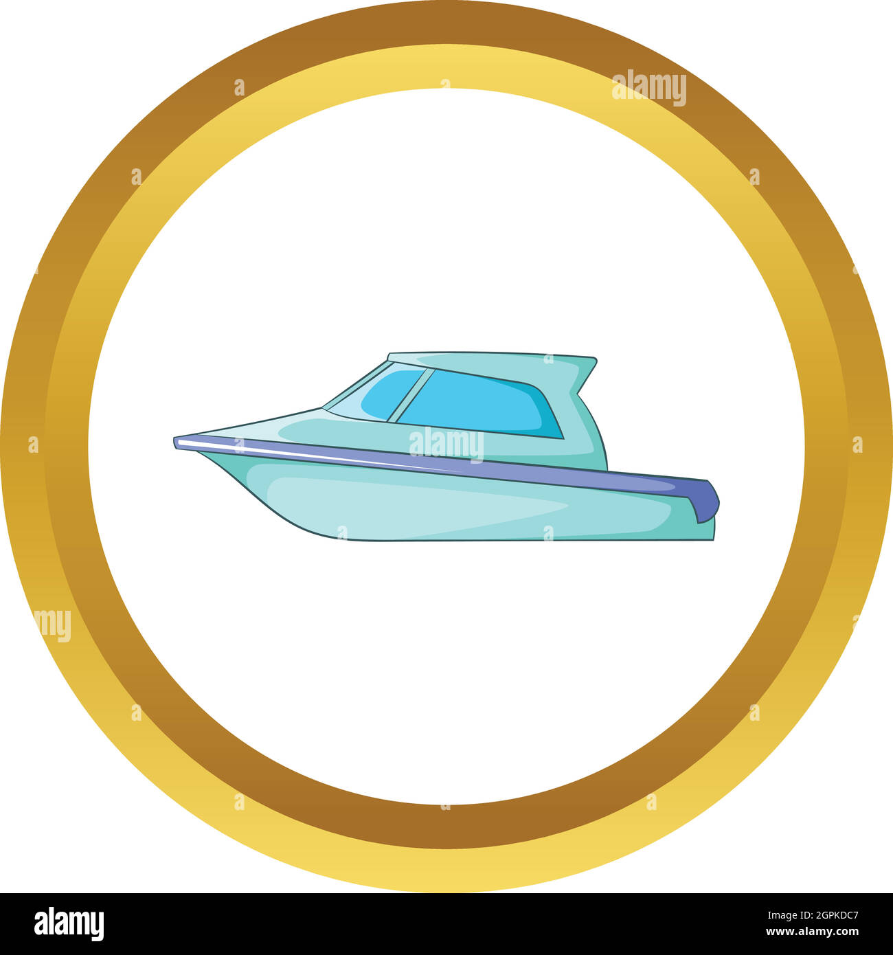 Speed boat vector icon Stock Vector Image & Art - Alamy