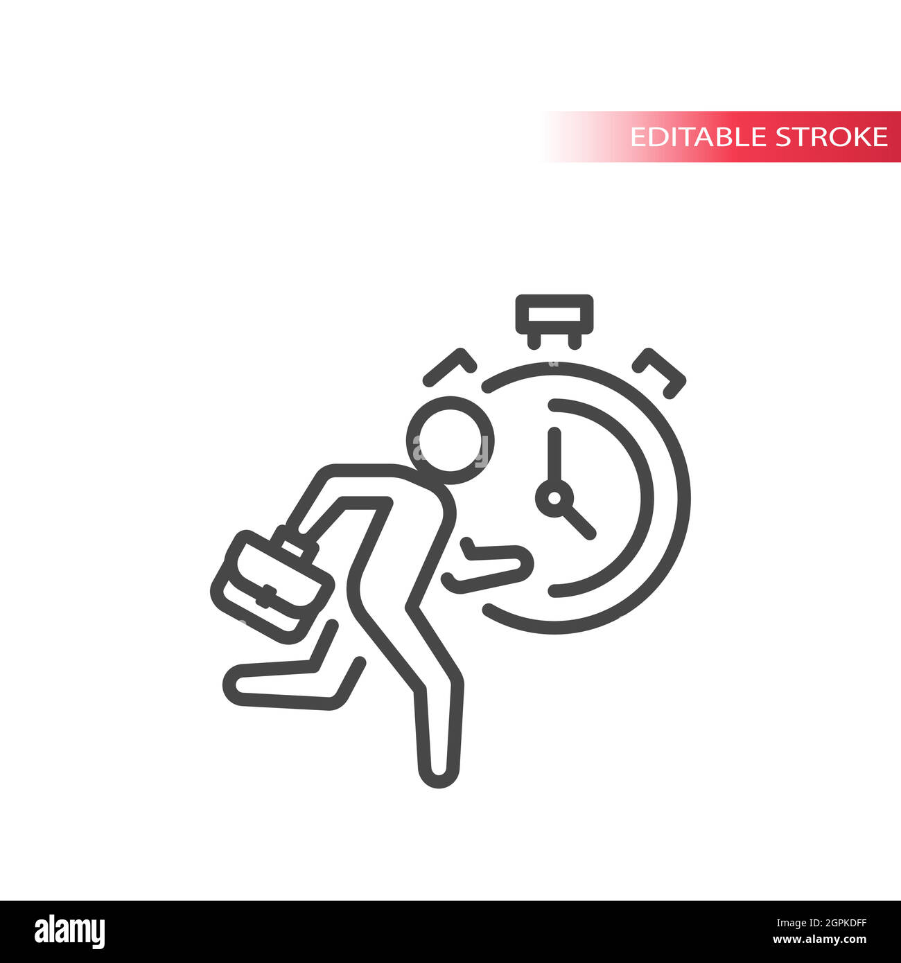 Man clock Stock Vector Images - Alamy