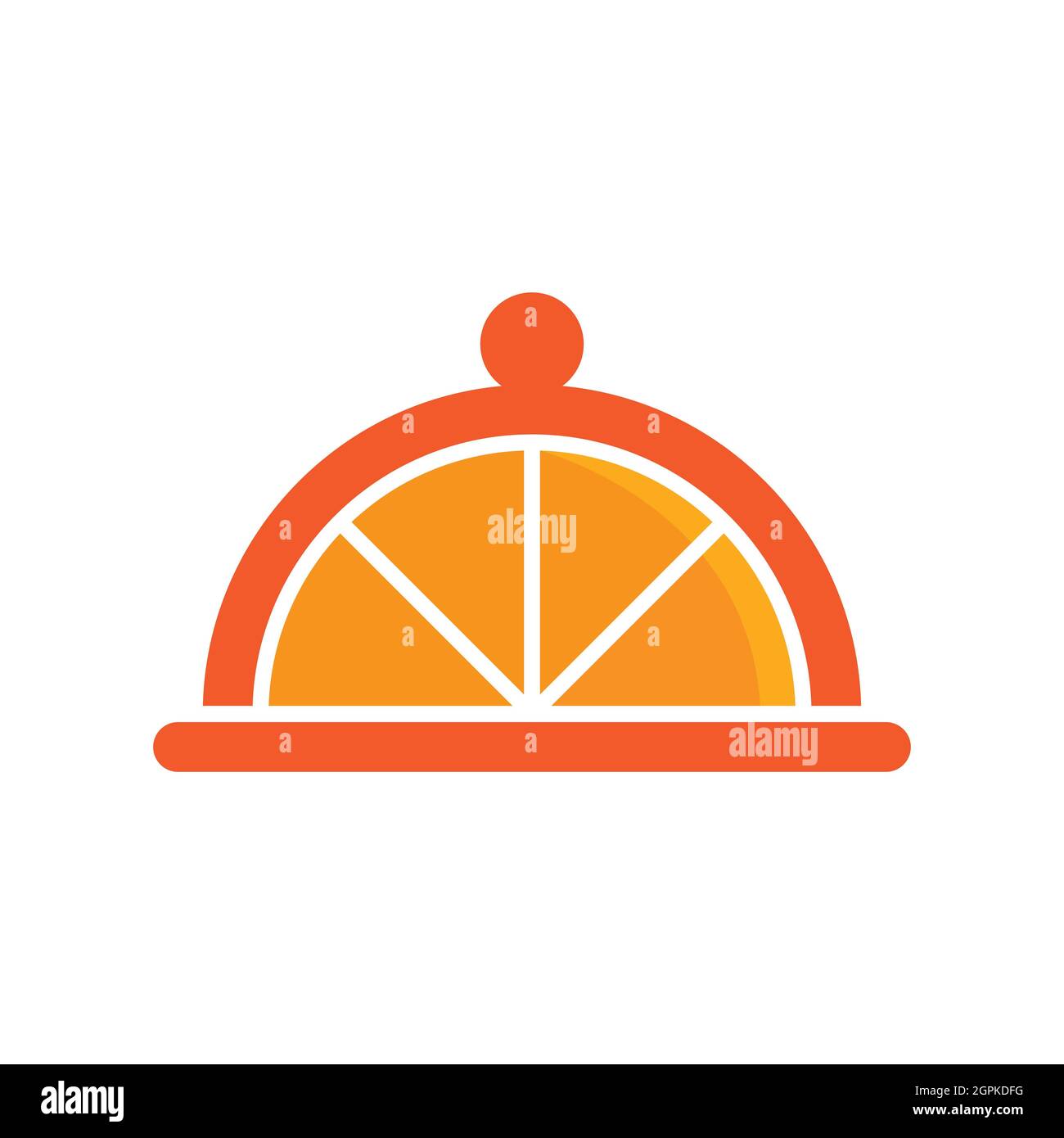 Orange food logo template vector icon design Stock Photo - Alamy