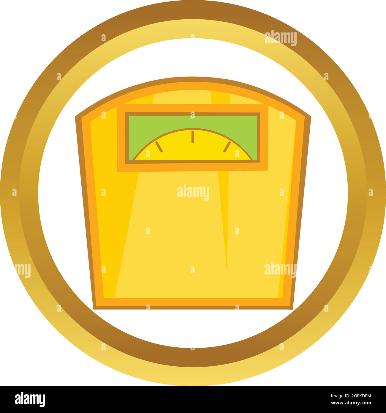 Yellow scales vector icon Stock Vector Image & Art - Alamy