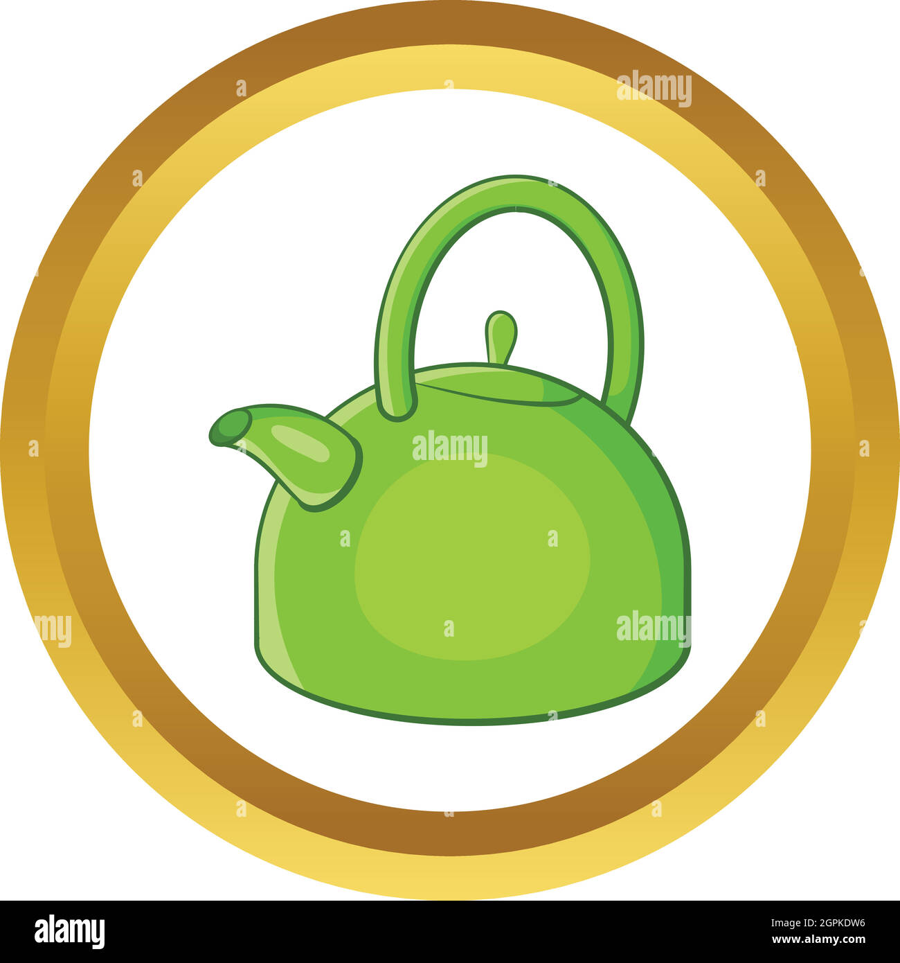 Water kettle icon cartoon Stock Vector Images - Alamy