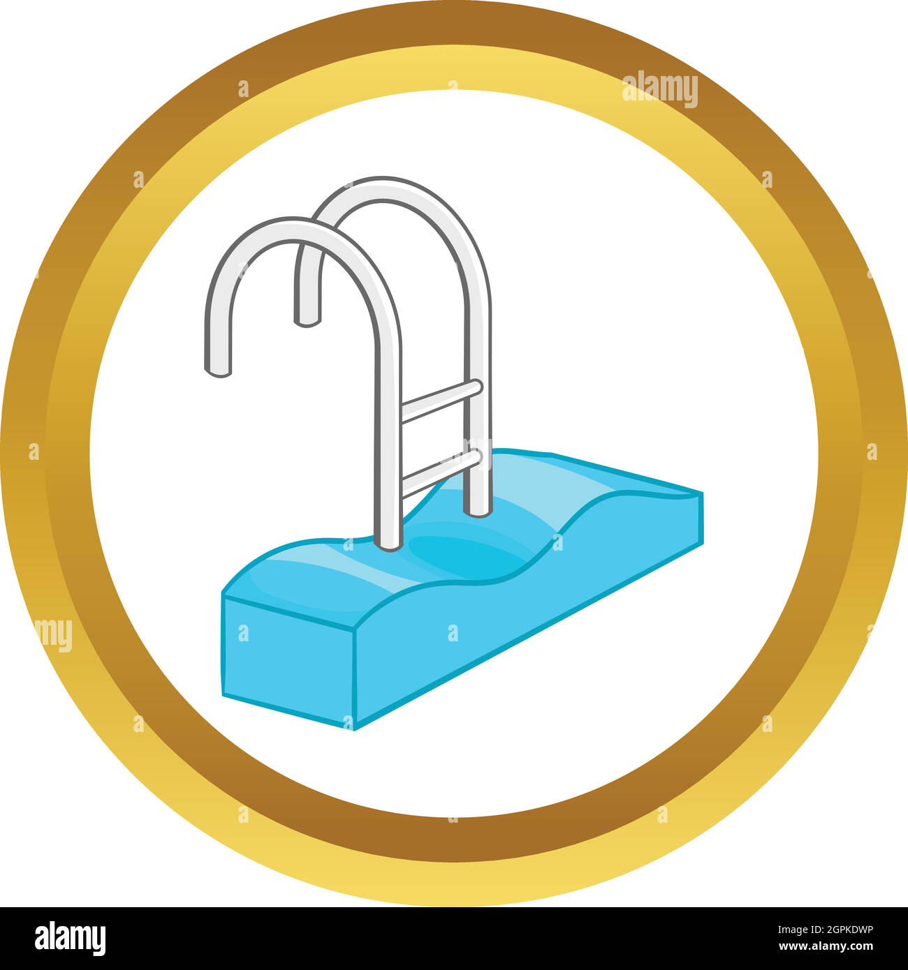 Stairs of the swimming pool vector icon Stock Vector Image & Art - Alamy