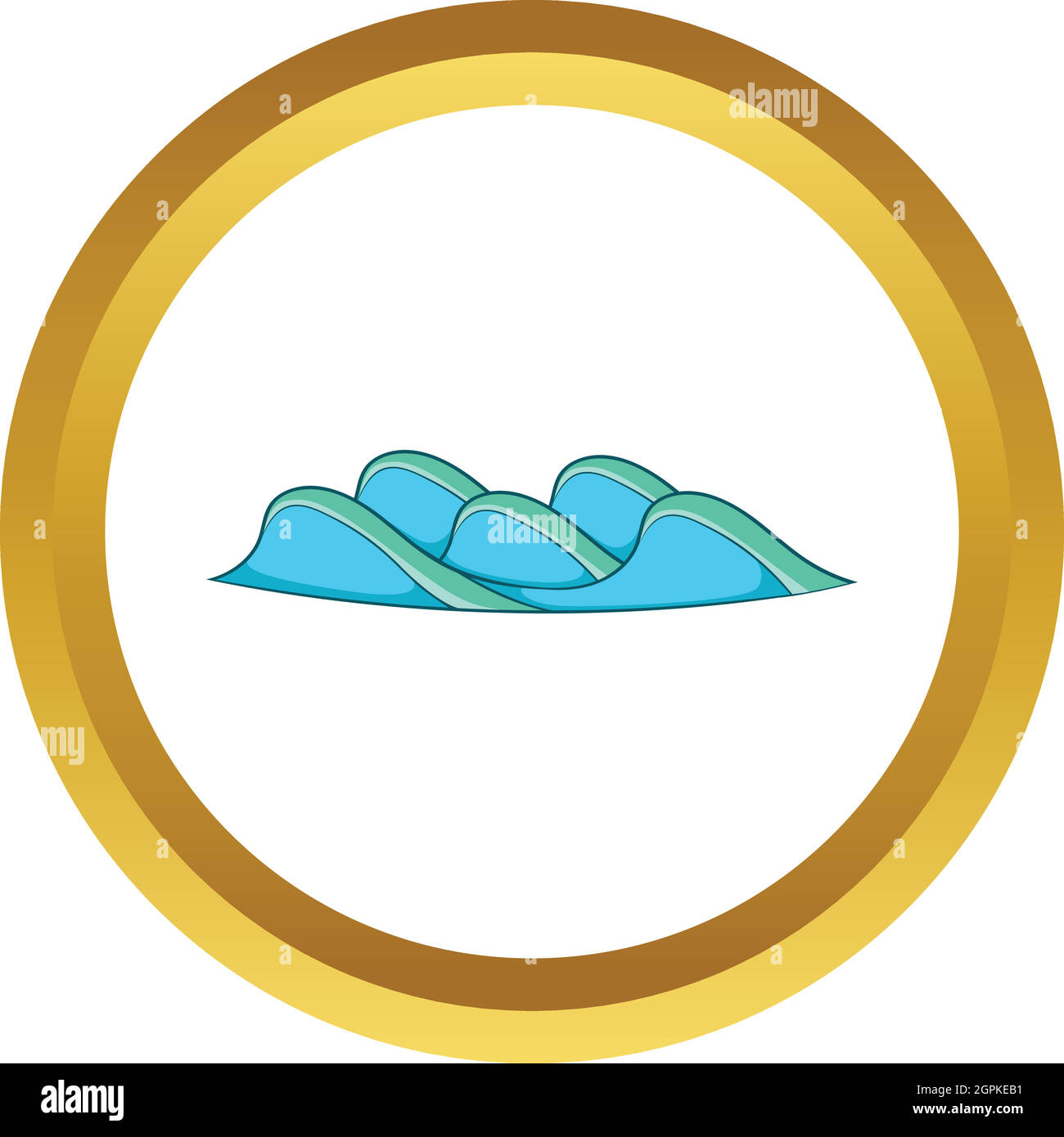 Small sea wave vector icon Stock Vector Image & Art - Alamy