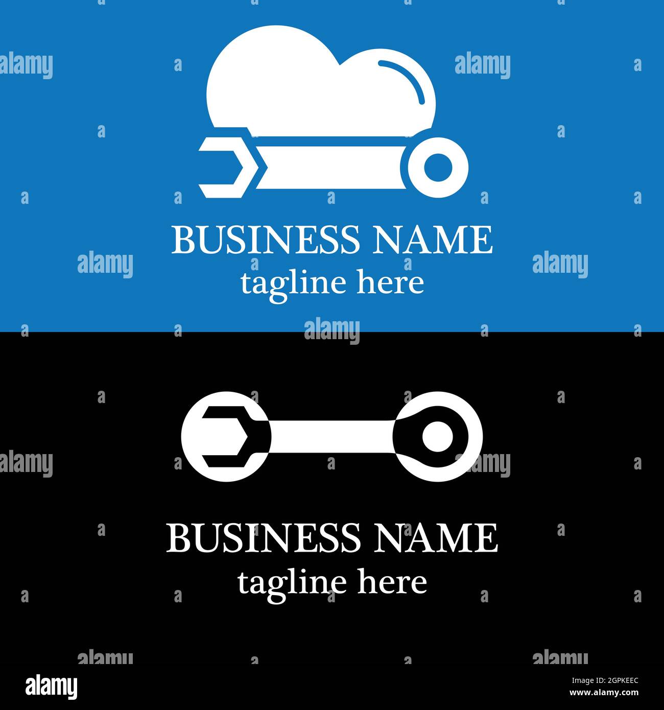 Settings logo template vector icon design Stock Photo - Alamy