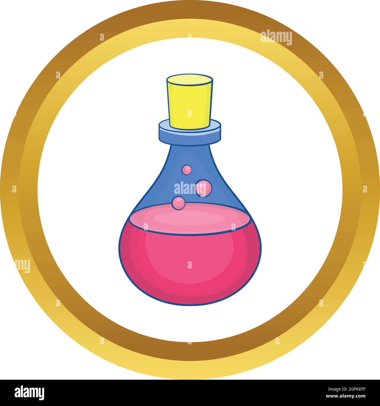 Chemical flask isolated element Stock Vector Images - Alamy