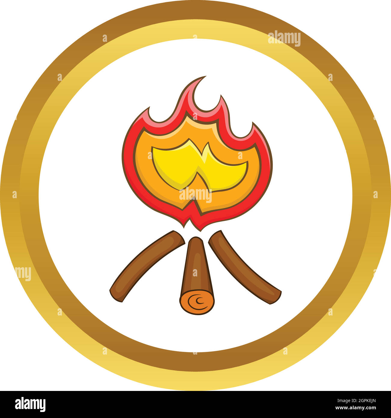 Campfire vector icon Stock Vector Image & Art - Alamy