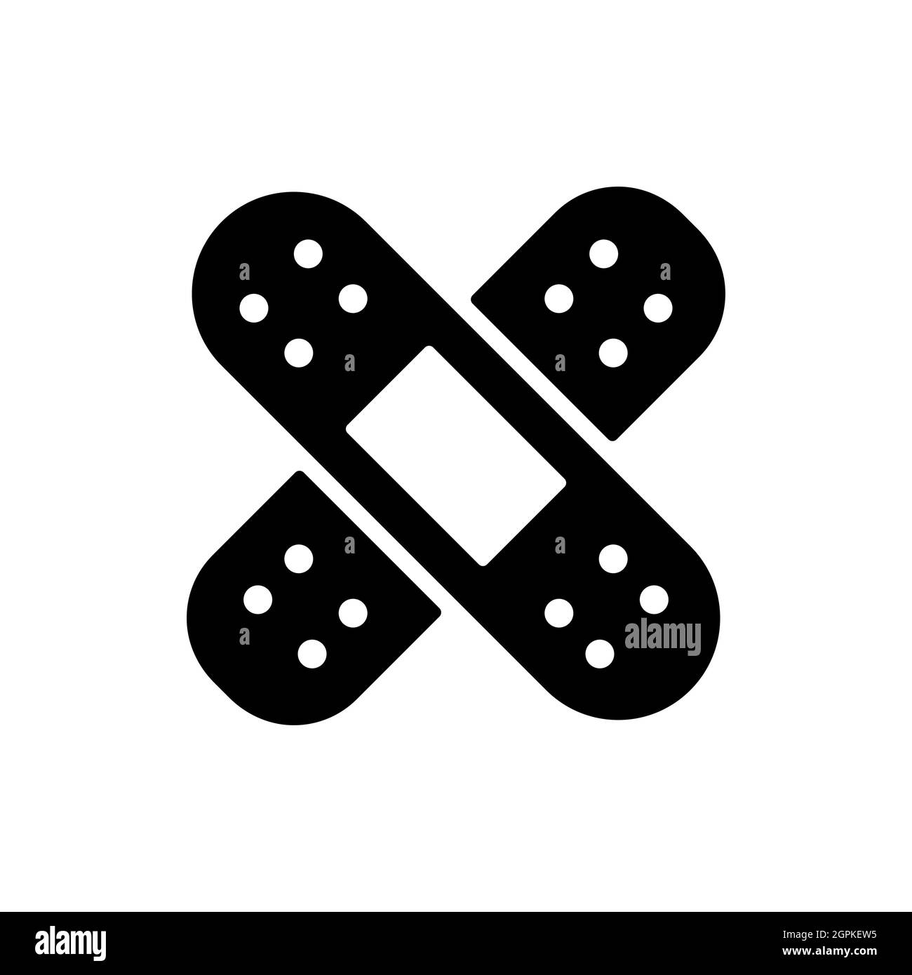 Adhesive plaster vector flat glyph icon. Medical sign Stock Vector ...