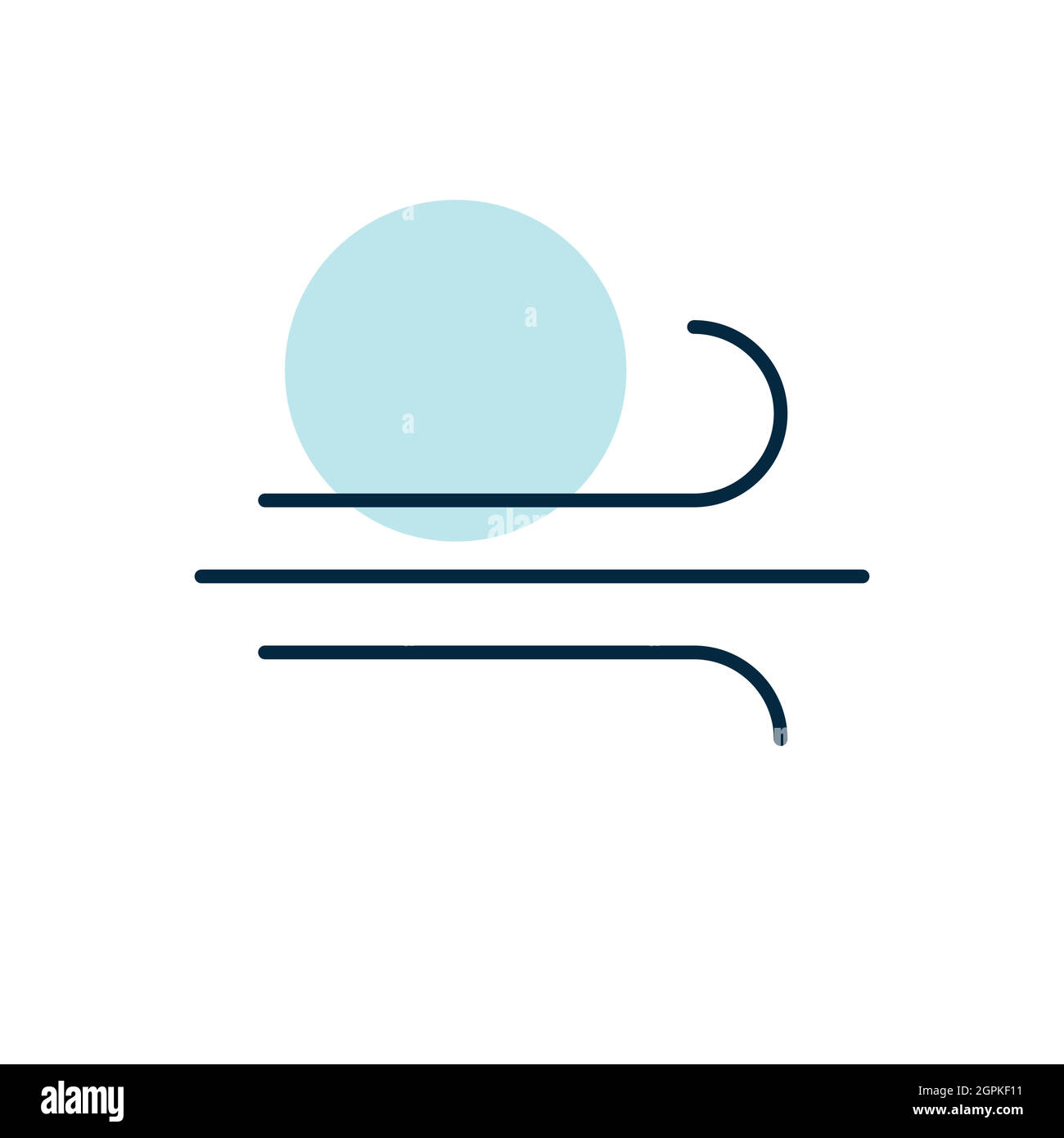 Blowing wind or windy vector icon. Weather sign Stock Vector Image ...