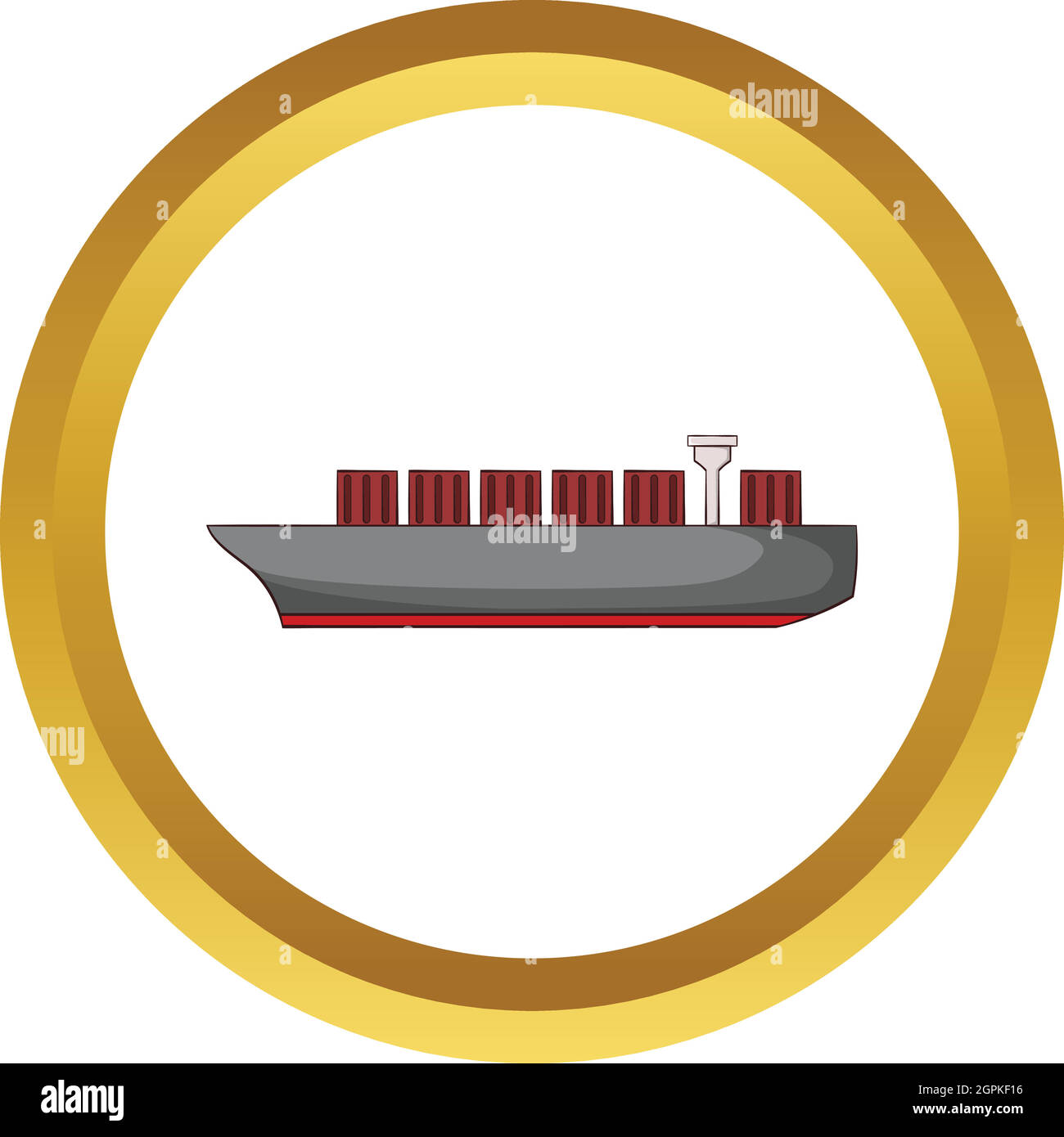 Cargo ship vector icon Stock Vector Image & Art - Alamy