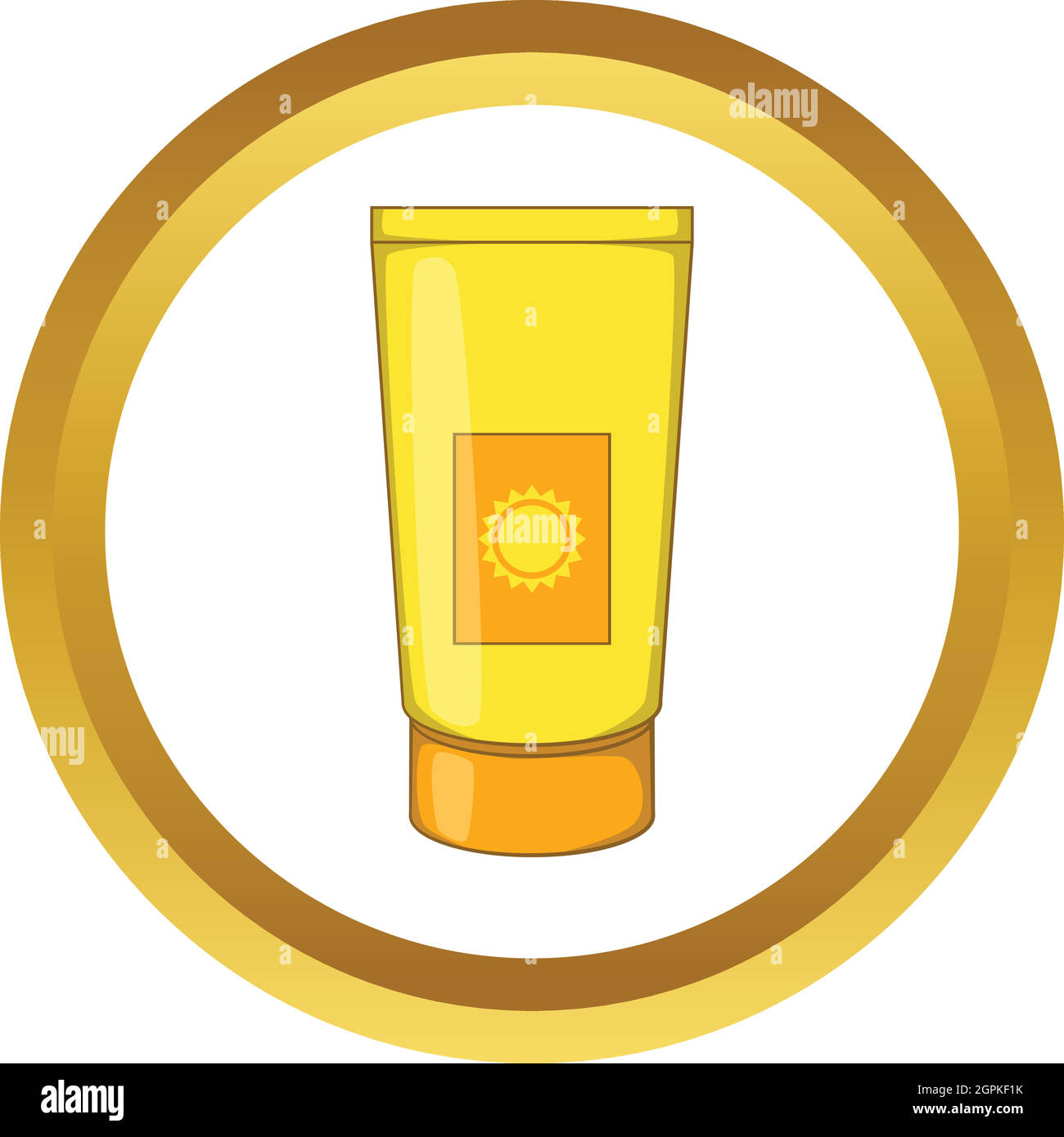 Sun lotion vector icon Stock Vector Image & Art - Alamy