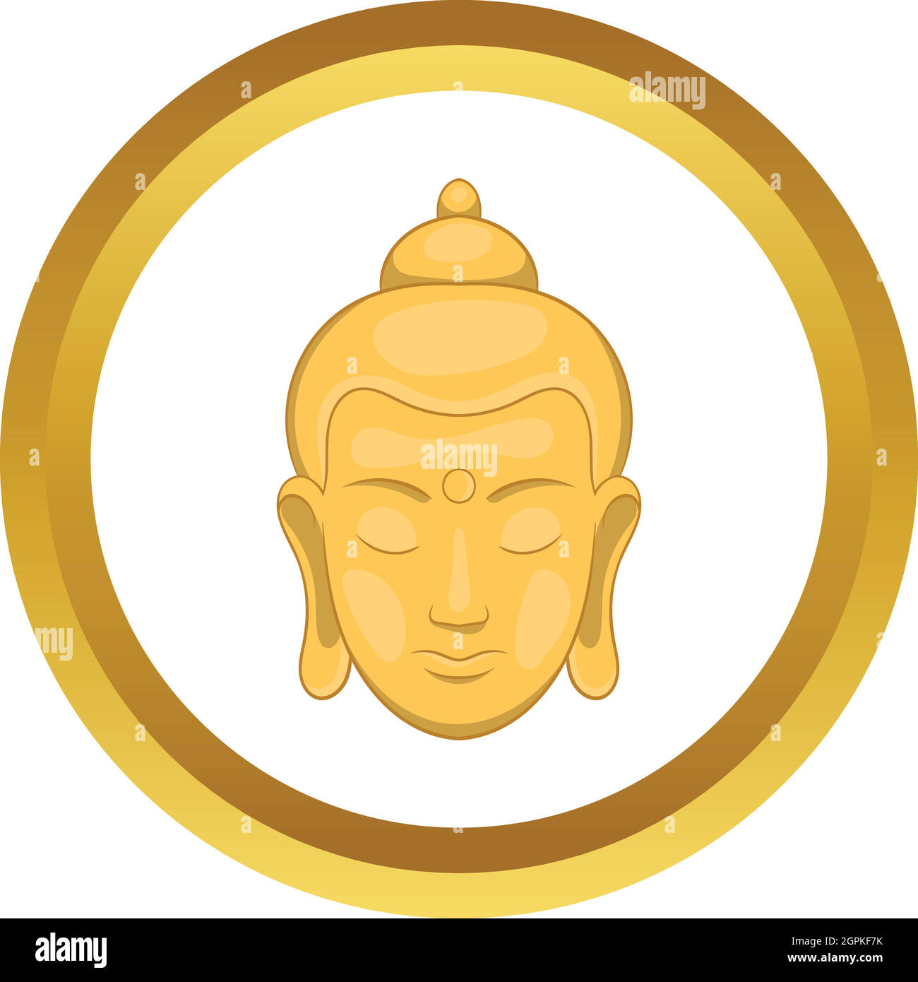 Buddha statue india stone Stock Vector Images - Alamy