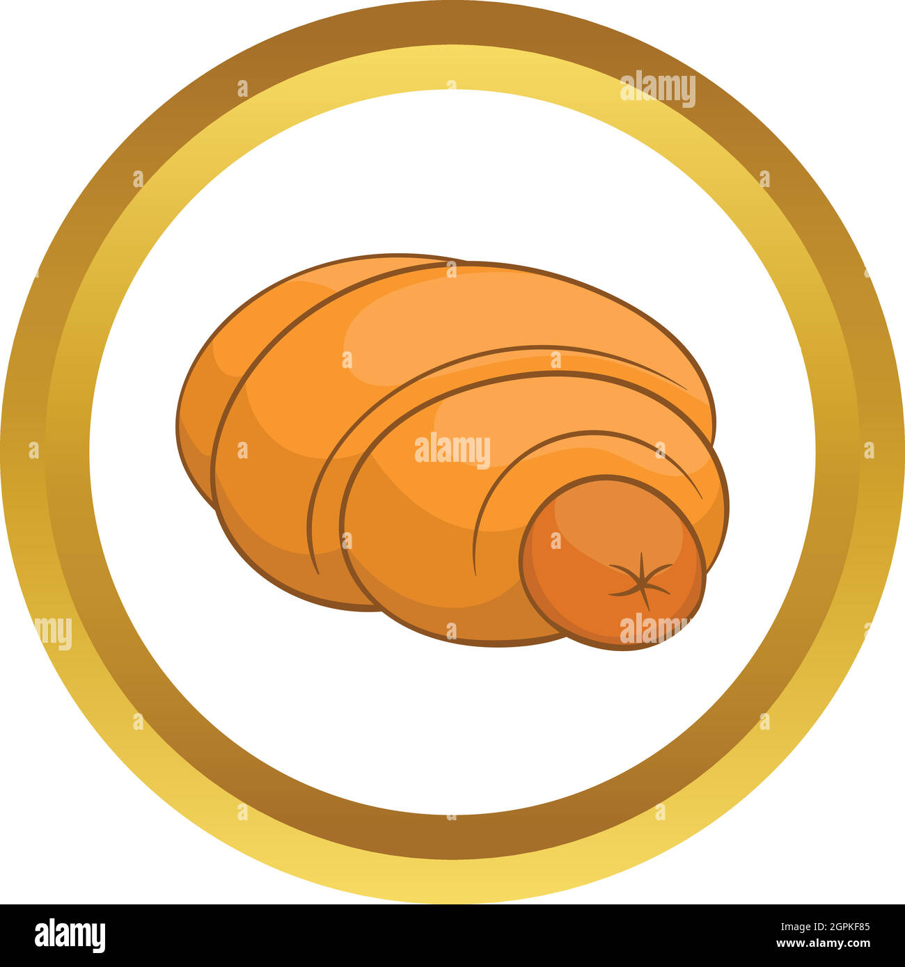 Sausage roll vector icon Stock Vector Image & Art - Alamy