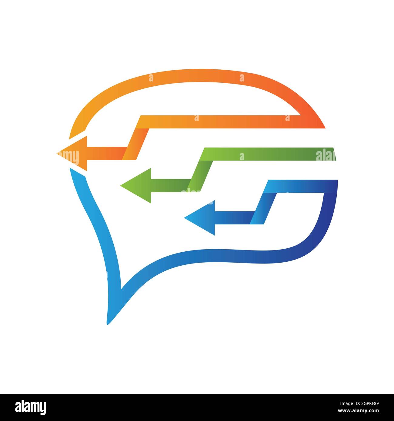 Creative brain abstract logo design Cut Out Stock Images & Pictures - Alamy