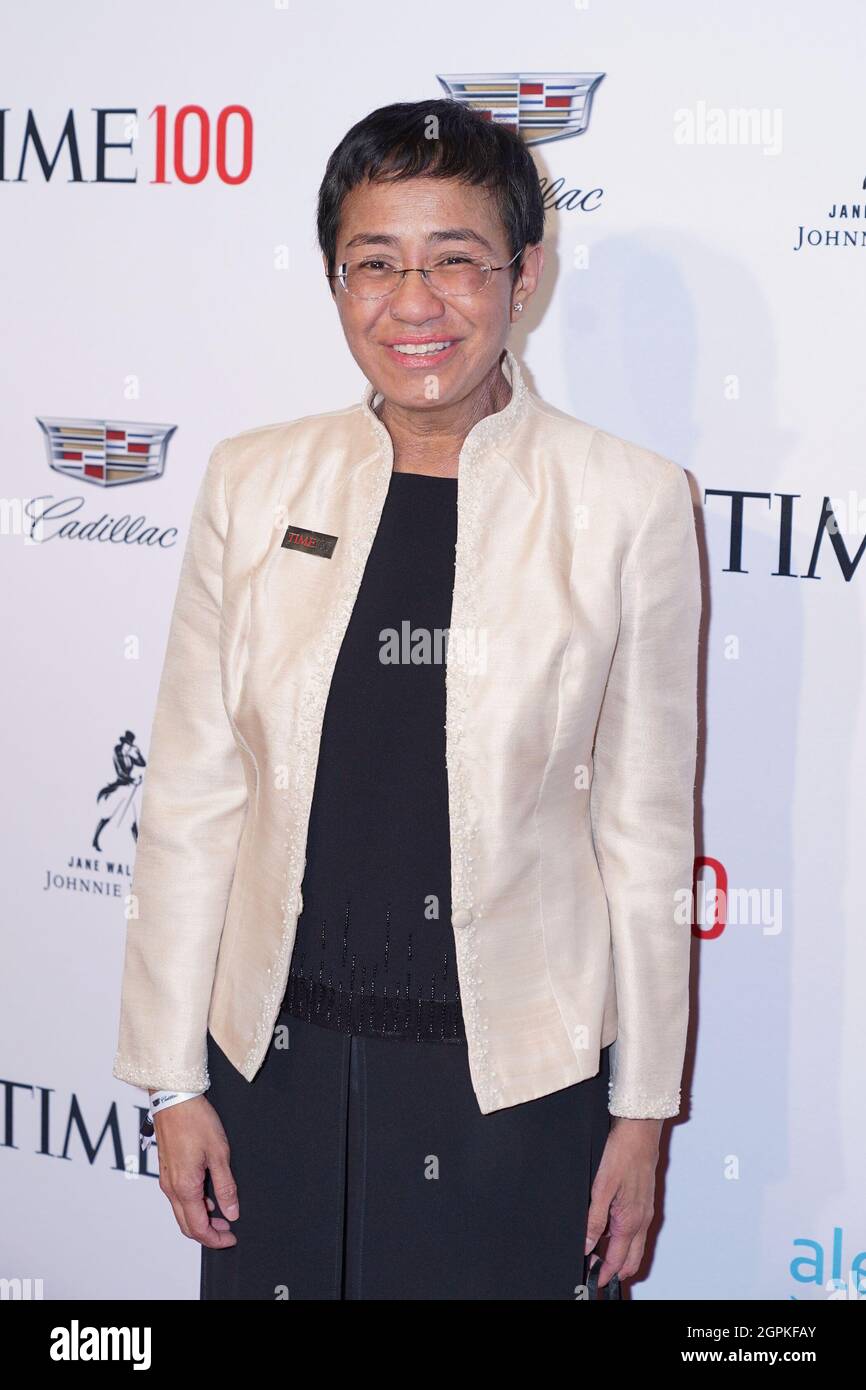New York - NY - 20190423- 2019 Time 100 Gala -PICTURED: Maria Ressa ...