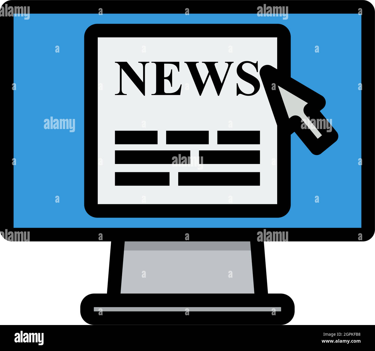 Message monitor Stock Vector Images - Alamy