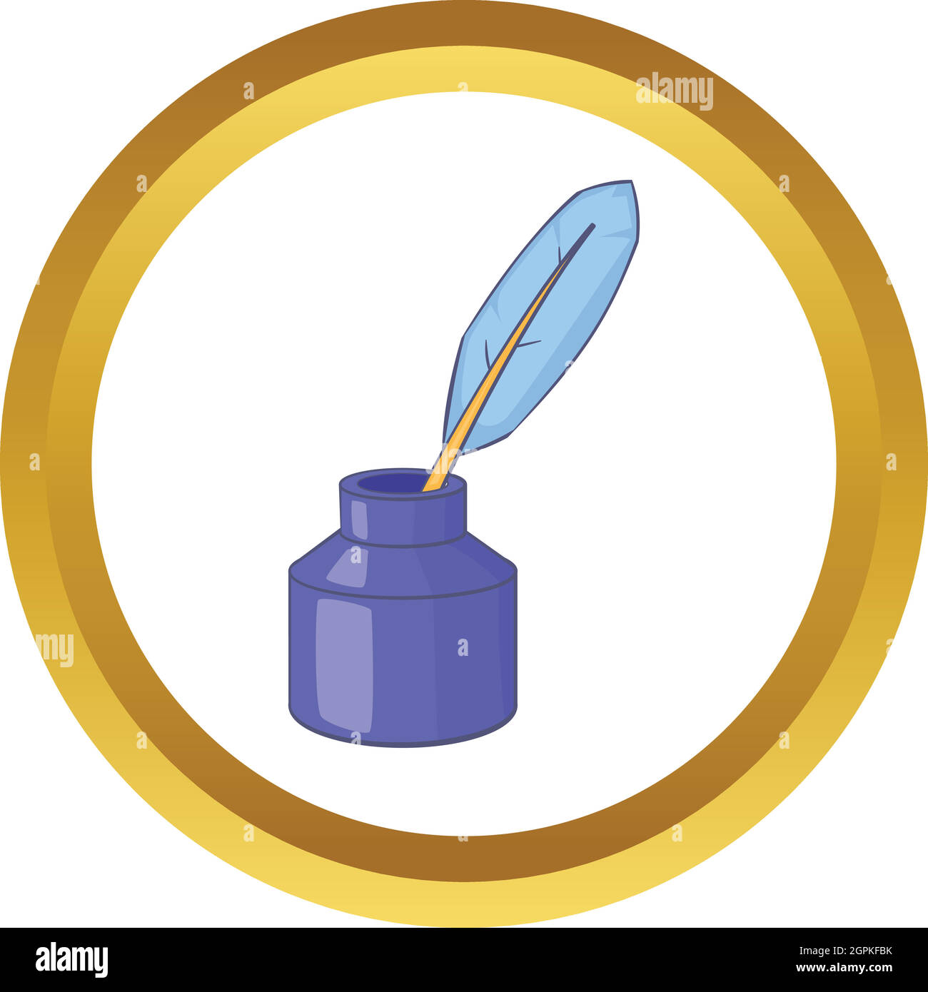 Ink with pen vector icon Stock Vector Image & Art - Alamy
