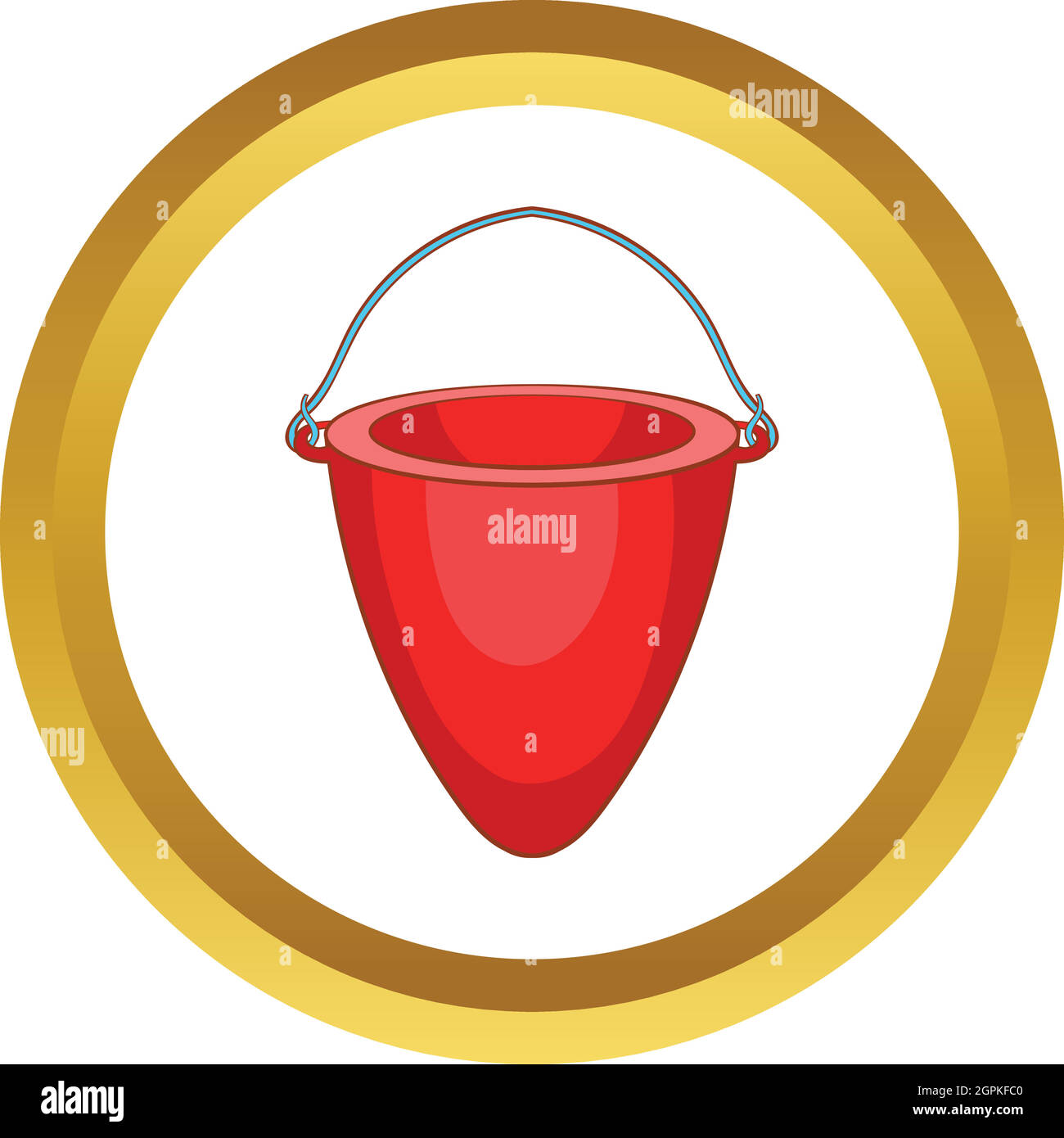 Fire bucket vector icon Stock Vector Image & Art - Alamy