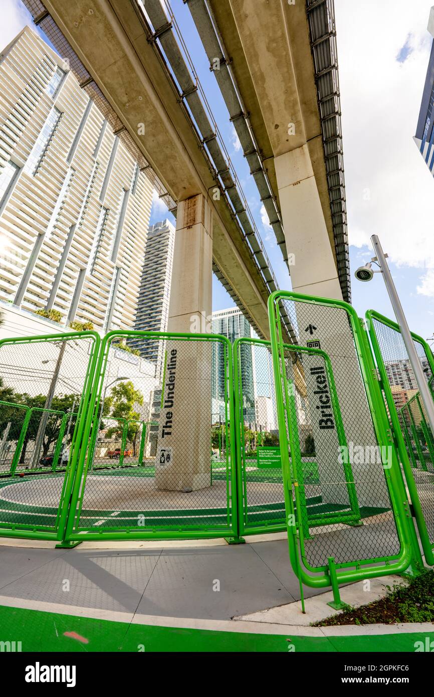 Brickell, FL, USA - September 26, 2021: Photo of the new Underline ...