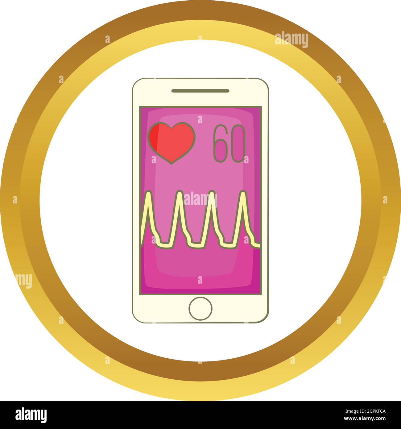 Health app and phone Stock Vector Images - Alamy