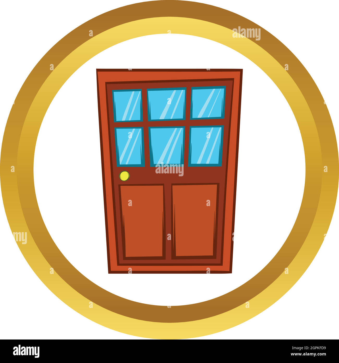 Interior wooden glass window Stock Vector Images - Alamy