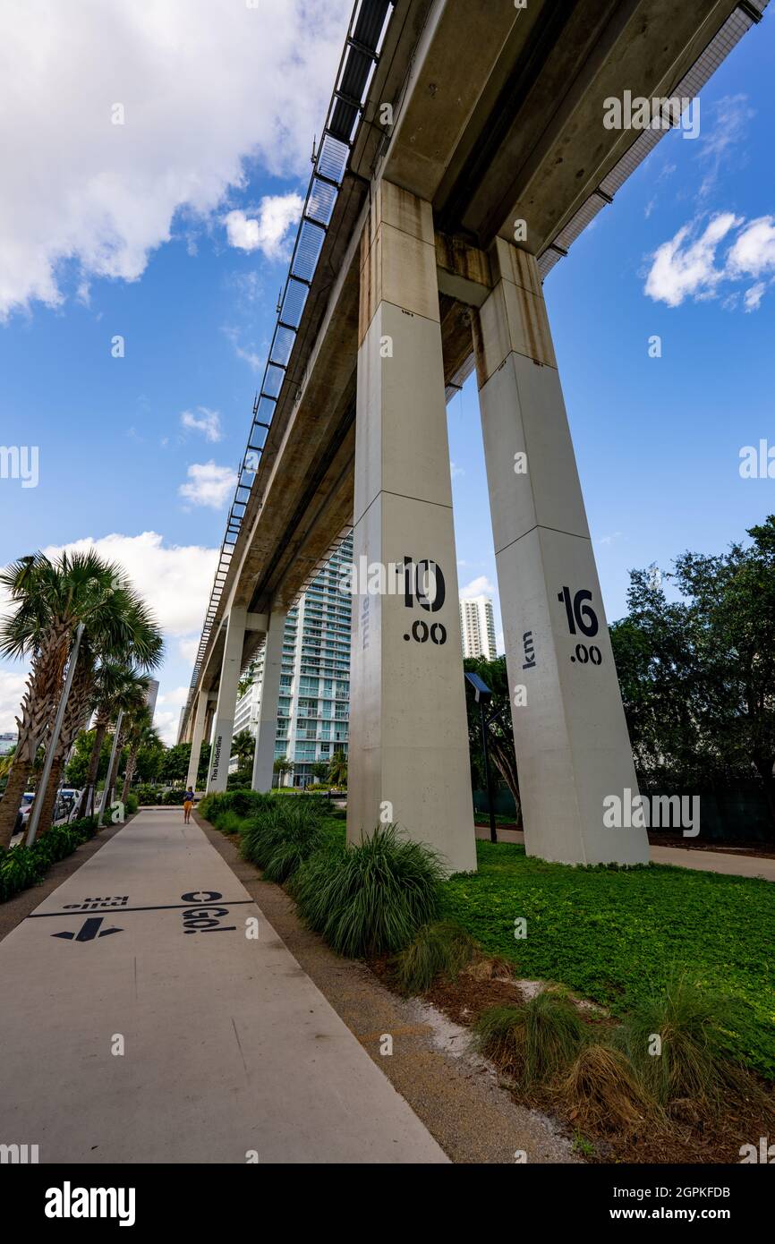 Brickell, FL, USA - September 26, 2021: Photo of the new Underline ...
