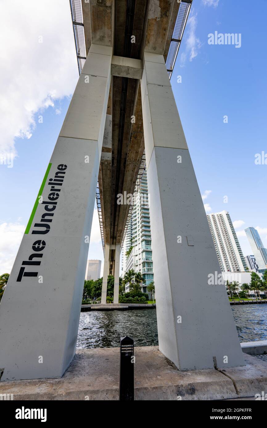 Brickell, FL, USA - September 26, 2021: Photo of the new Underline ...