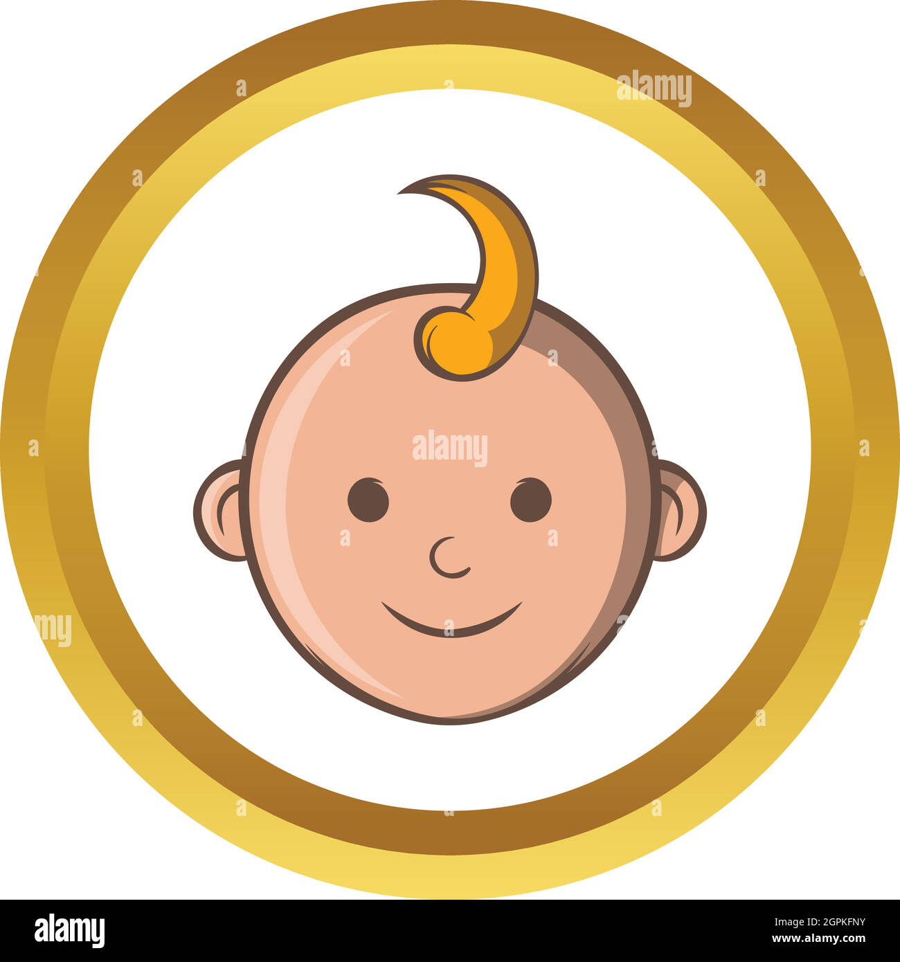 Baby face vector icon, cartoon style Stock Vector Image & Art - Alamy