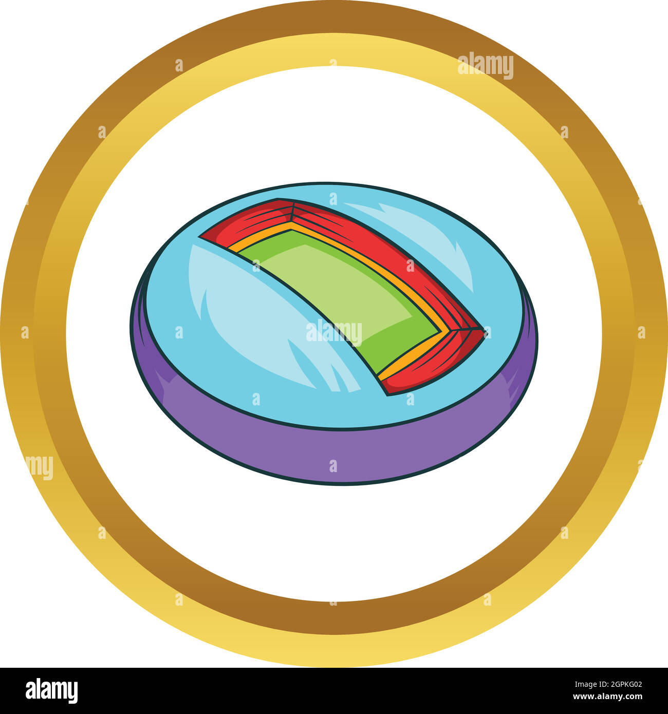 Round indoor stadium vector icon Stock Vector Image & Art - Alamy
