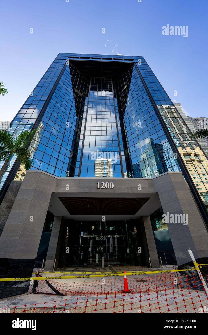 brickell, FL, USA - September 26, 2021: BBNT Bank Brickell Miami FL ...