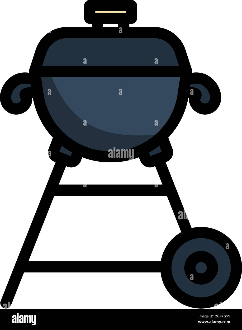 Charcoal barbecue barbeque Stock Vector Images - Alamy