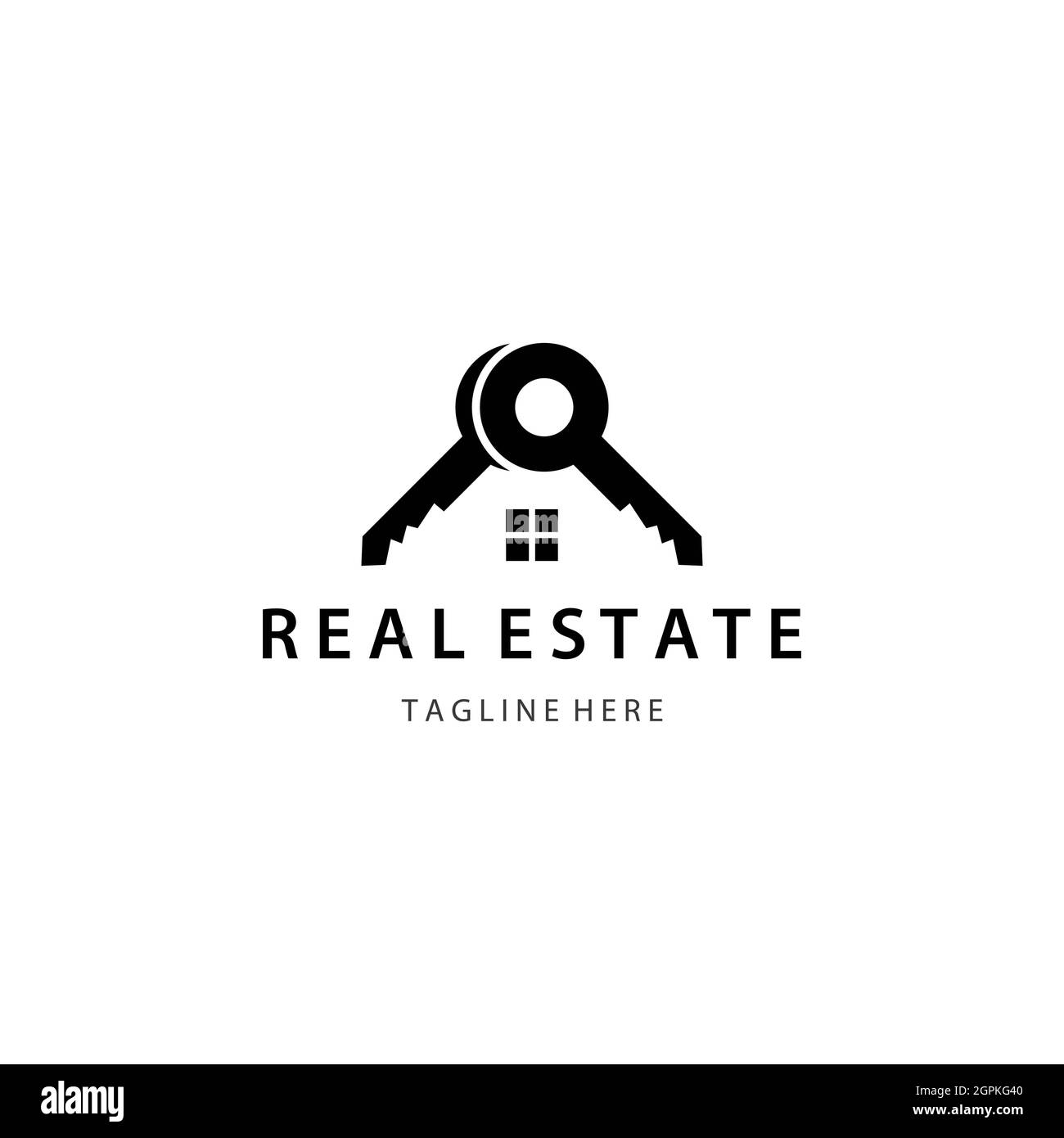 Real estate logo icon design Stock Photo - Alamy