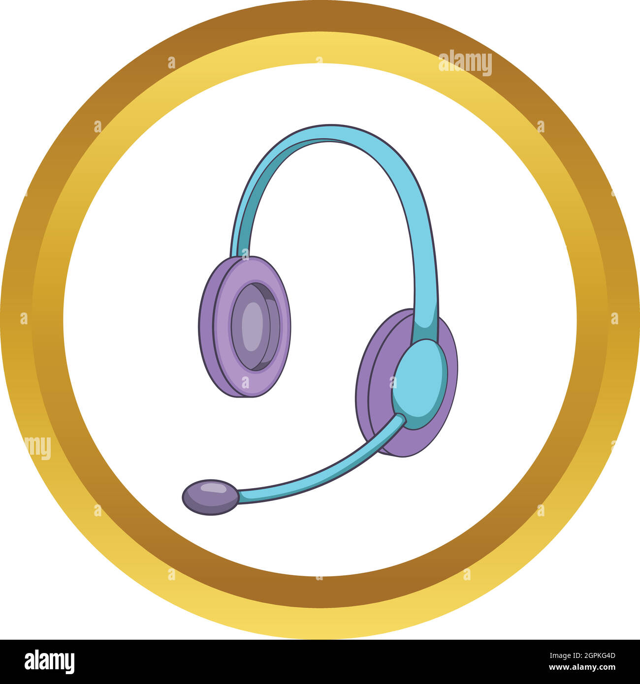 Headset vector icon Stock Vector Image & Art - Alamy