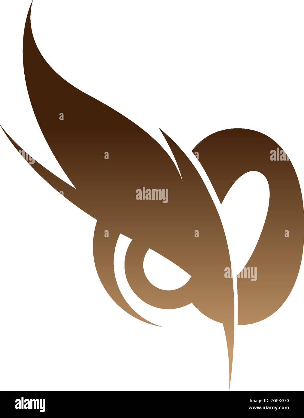 Number zero logo icon combined with owl eyes icon design vector Stock ...